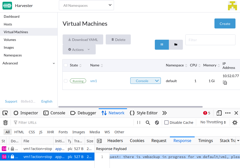 [BUG] Don't allow restart/stop vm when backup is in progress · Issue #1702 · harvester/harvester ...