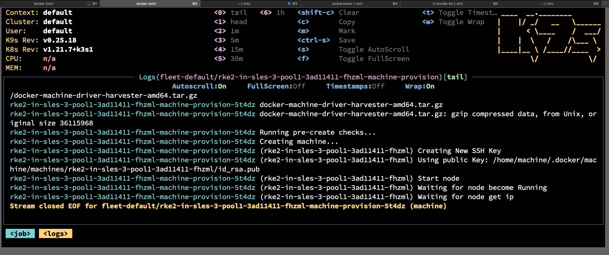 [BUG] Unable to add node to RK2 cluster using node driver · Issue #1823 · harvester/harvester ...