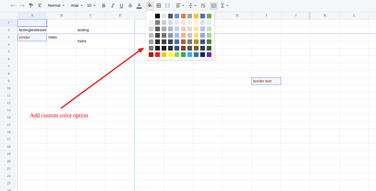 Add custom color option in fill color tools · Issue #93 · myliang/x-spreadsheet · GitHub