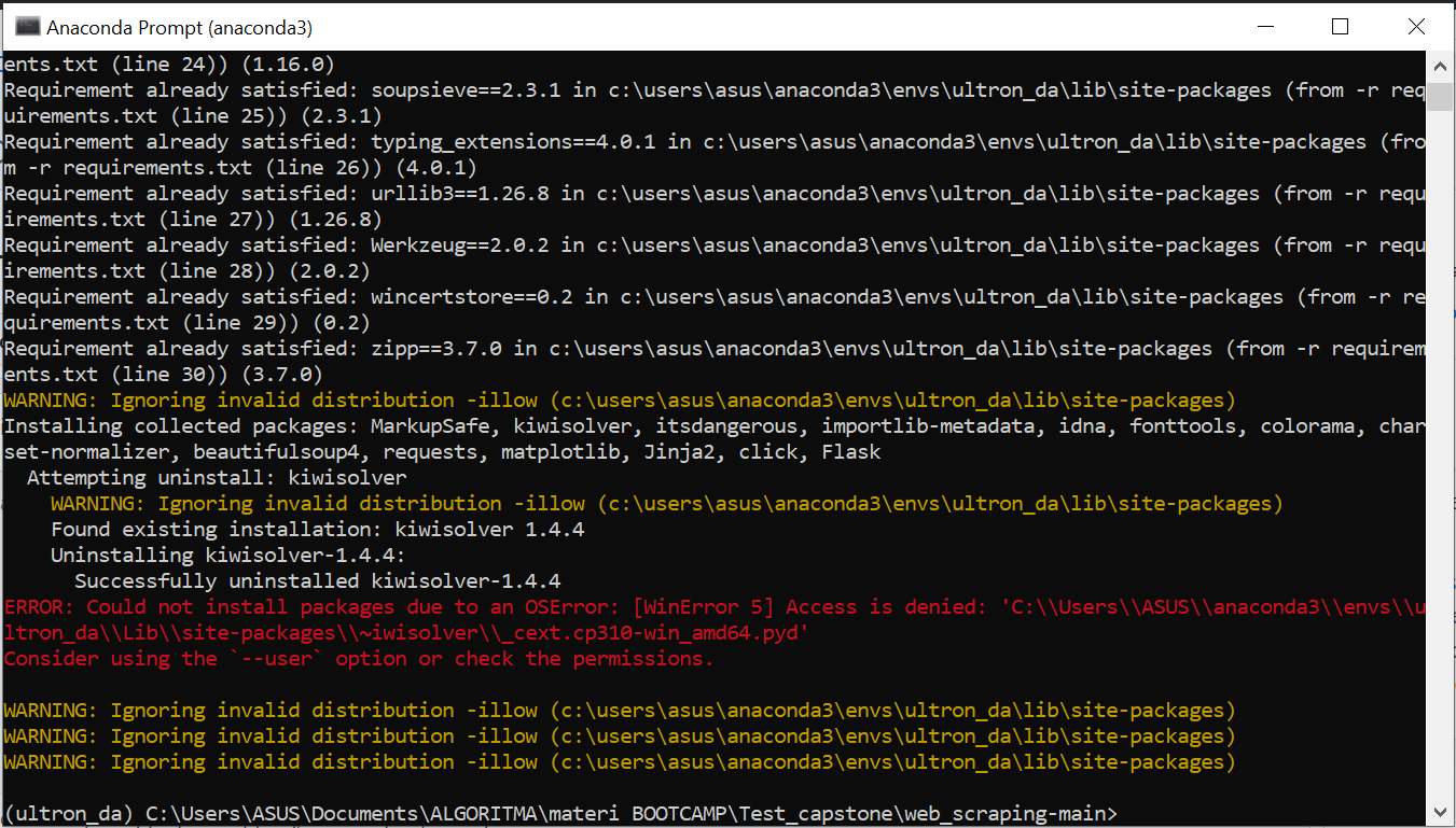 Error ketika menginstall requirement · teamalgoritma community ...