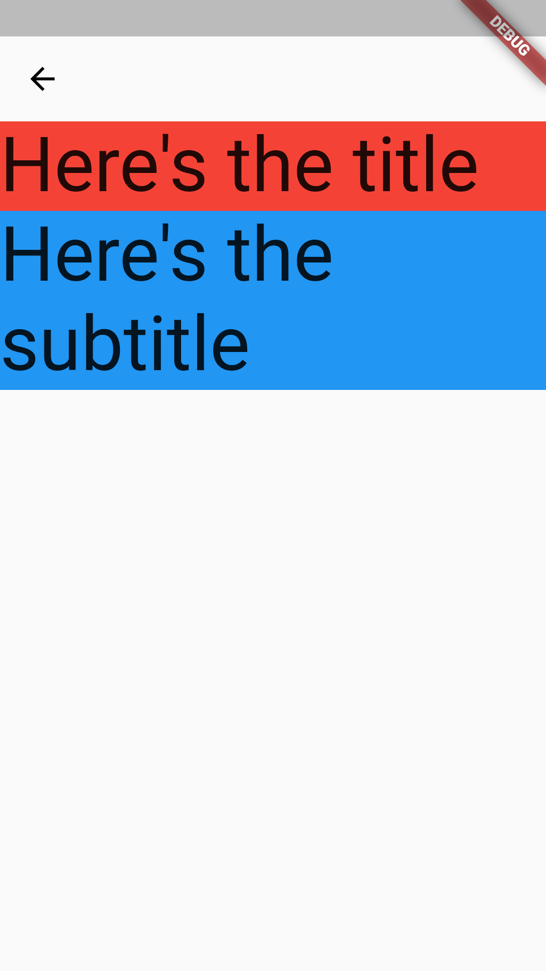 Texts of different sizes are misaligned at the leading edge of Text widgets due to font spacing ...