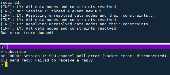 Server craches on subscribe notifications · Issue #605 · CESNET/netopeer2 · GitHub