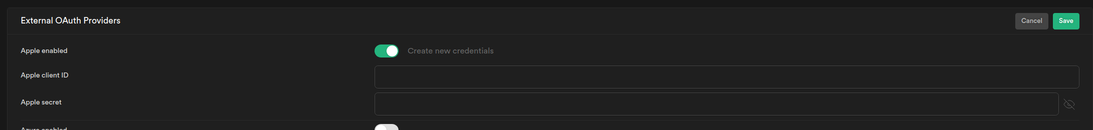 "Create new credentials" for Apple Auth can be improved · Issue #3266 · supabase/supabase · GitHub