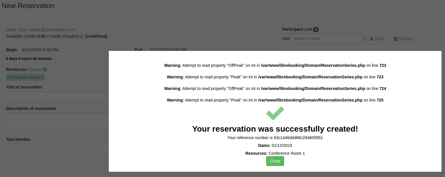 The custom layout for schedules is not compatible with credits · Issue #165 · LibreBooking/app ...