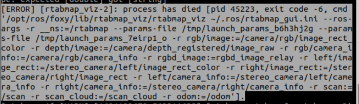 Rtabmap Viz Crash · Issue #968 · introlab/rtabmap_ros · GitHub