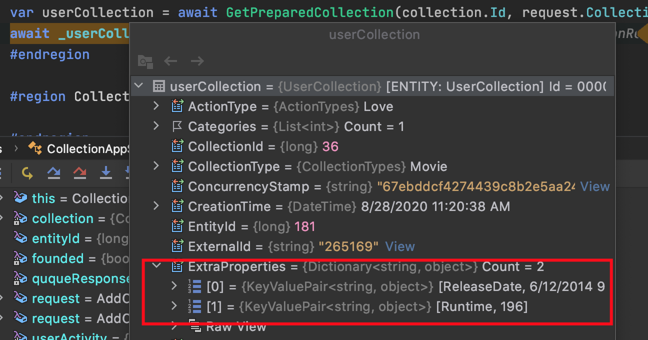 ExtraProperties field is not registered in MongoDb. · Issue #5218 · abpframework/abp · GitHub