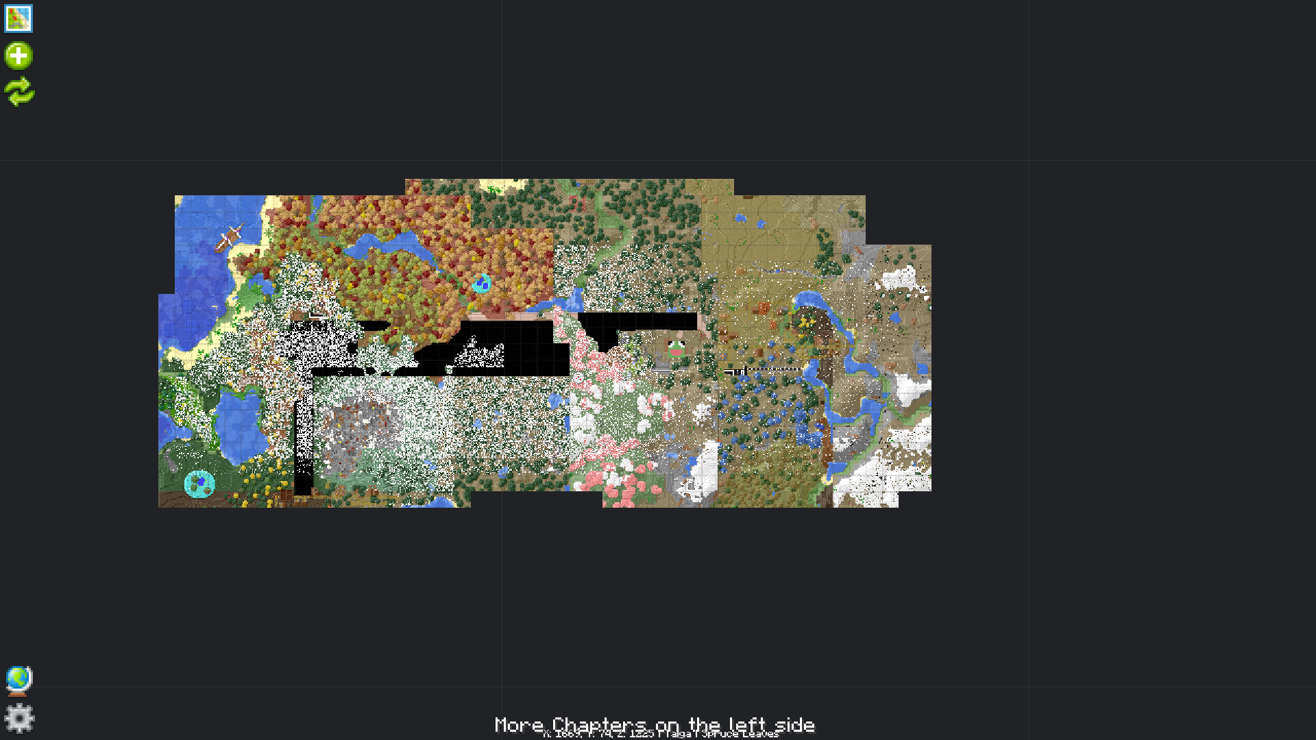 any glass modded or vanilla makes the ftb chunk to show white or black ...