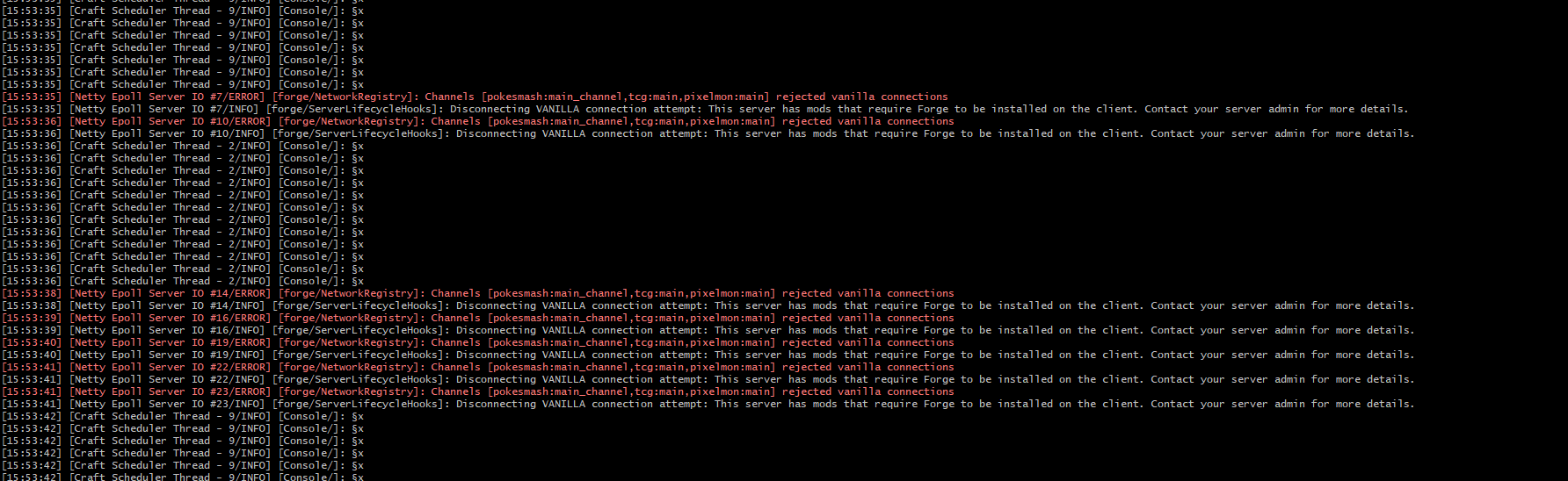 rejected vanilla connections · Issue #1074 · IzzelAliz/Arclight · GitHub