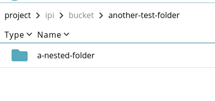 Creating nested folders results in duplicate UI folder name (saved ...