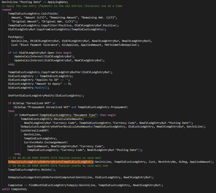 [Event Request] Codeunit 12 "Gen. Jnl.-Post Line ...