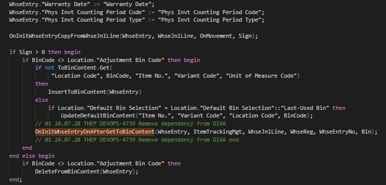 [Event Request] Codeunit 7301 "Whse. Jnl.-Register Line" - OnInitWhseEntryOnAfterGetToBinContent ...