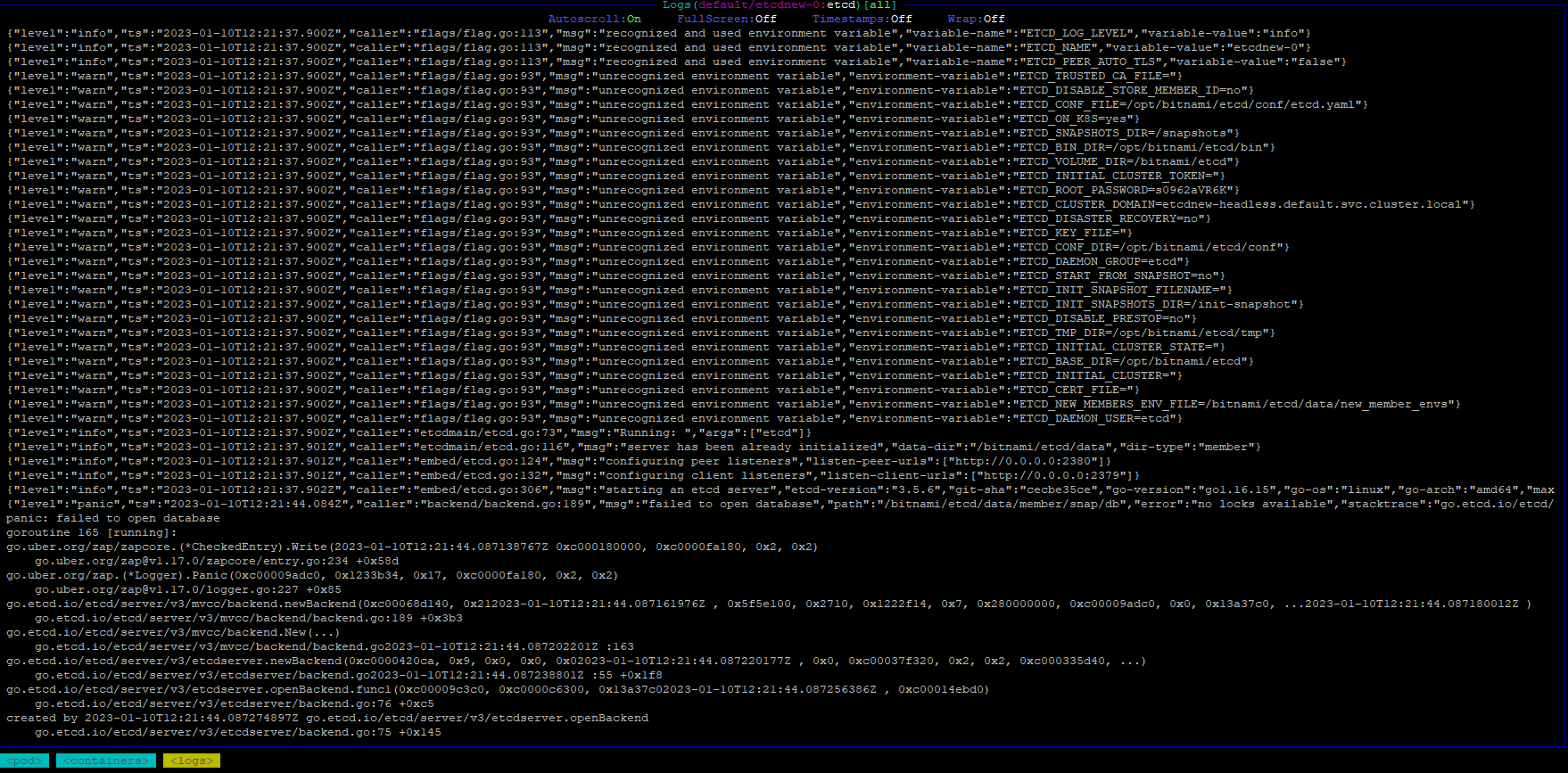 [bitnami/etcd] failed to start in openshift cluster with external NFS storage · Issue #19759 ...