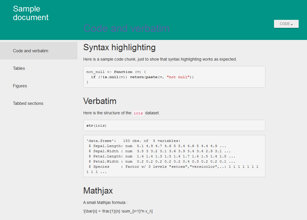 material: integration of shiny · Issue #55 · juba/rmdformats · GitHub
