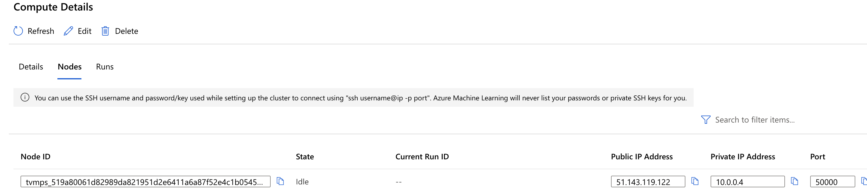 Bug: Error in connecting to registered dataset (made from SQL datastore) in python script ...