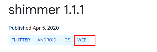 Not supported for web. · Issue #25 · hnvn/flutter_shimmer · GitHub
