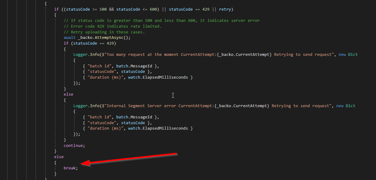 Events not sent to Segment servers: "Unexpected Status Code" · Issue #163 · segmentio/Analytics ...