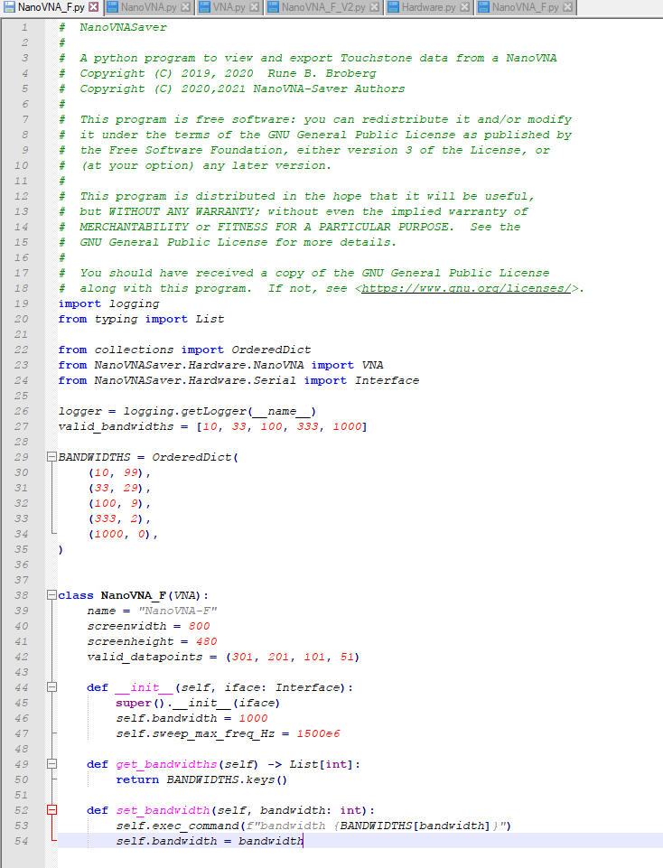 Nanosaver 0.4 cant properly read and set setiings on nanoVNA -F · Issue #519 · NanoVNA-Saver ...