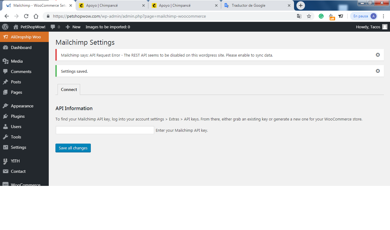 Error Mailchimp Api On Woocommerce · Issue 377 · Mailchimp Mc Woocommerce · Github