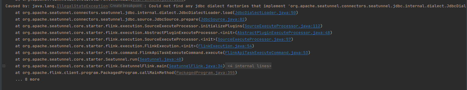 [Bug] [seatunnel-connectors-v2 /connector-jdbc] Plugin PluginIdentifier{engineType='seatunnel ...
