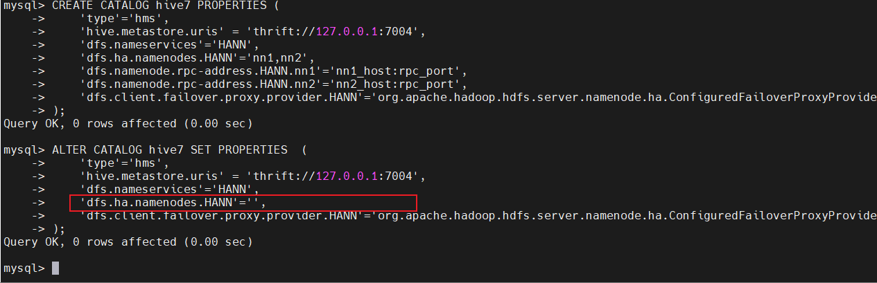 [Bug] When user change the properties of the catalog, doris doesn't do the checks · Issue #19379 ...