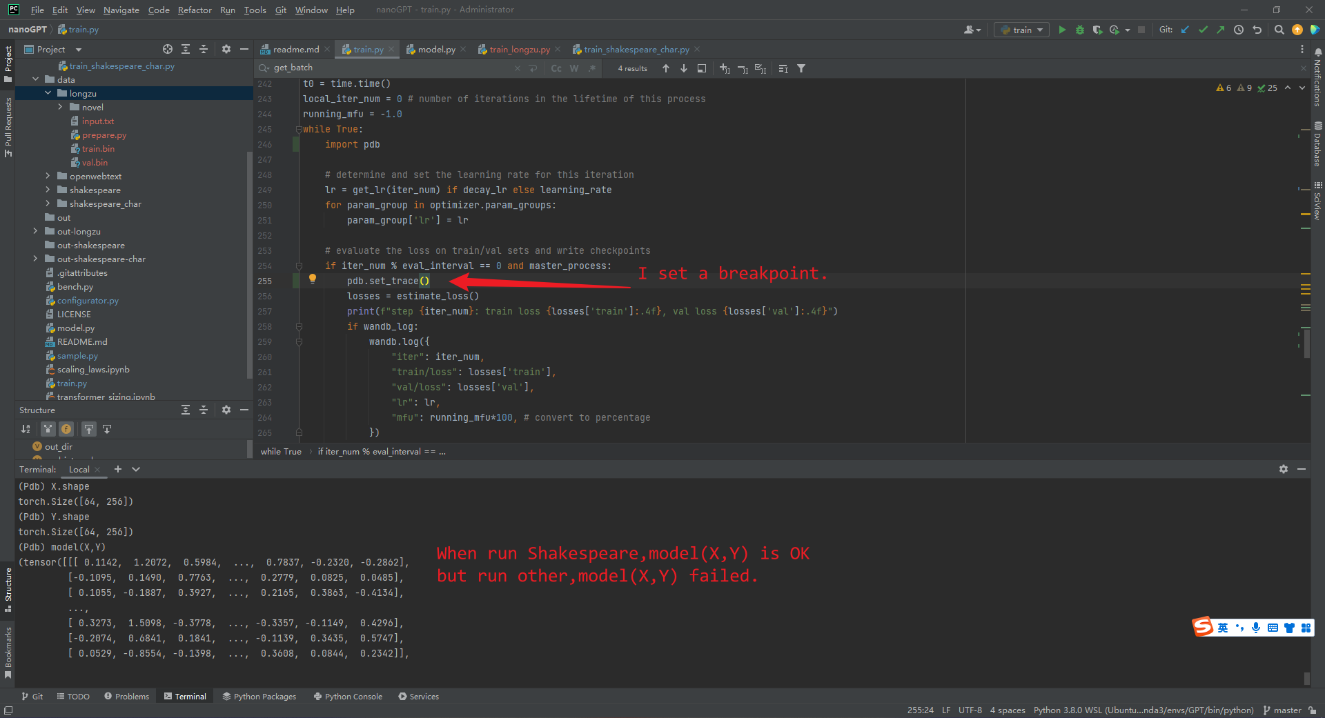Encountered problems with the new dataset. · Issue #131 · karpathy/nanoGPT · GitHub