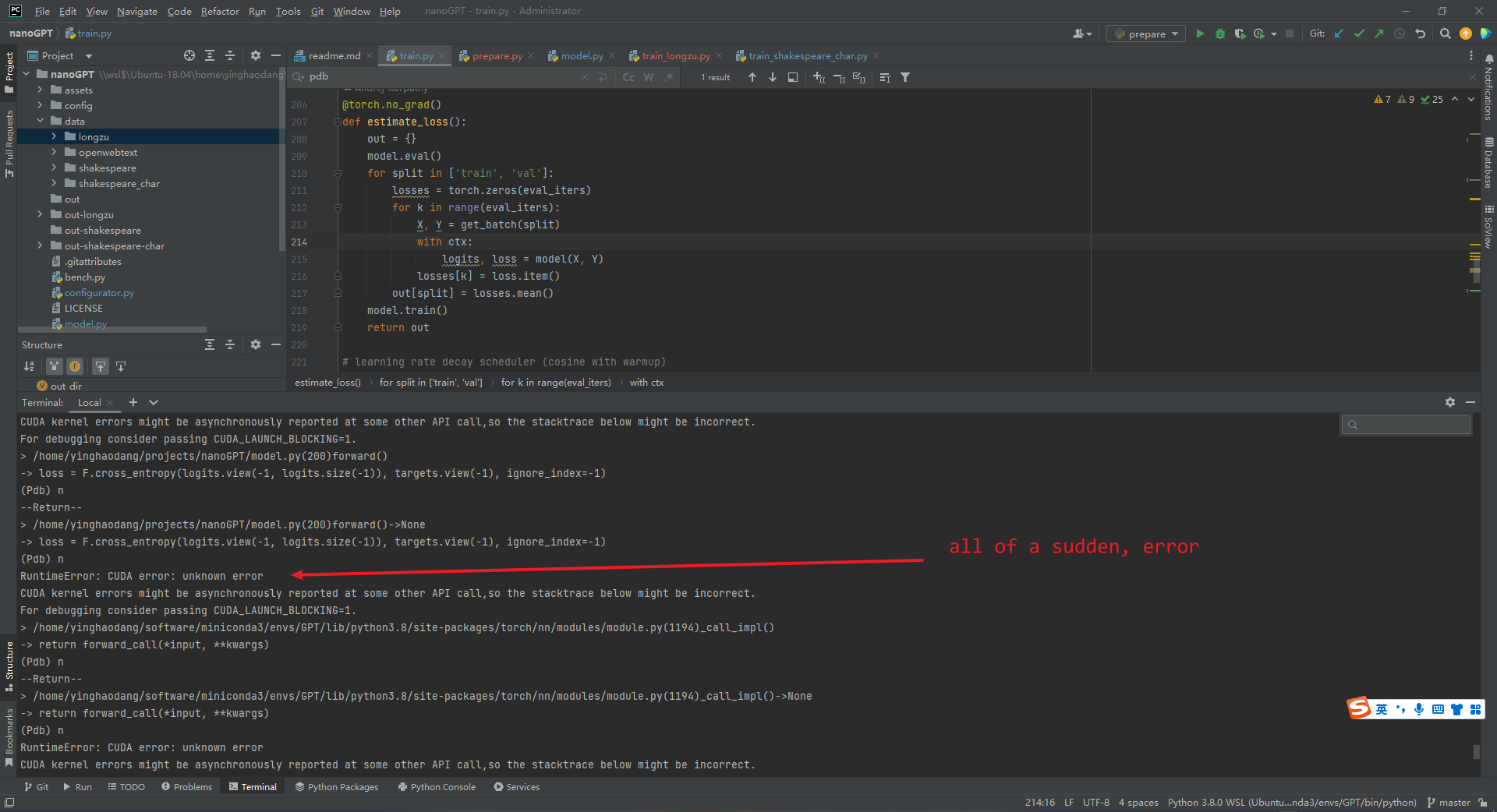 Encountered problems with the new dataset. · Issue #131 · karpathy/nanoGPT · GitHub