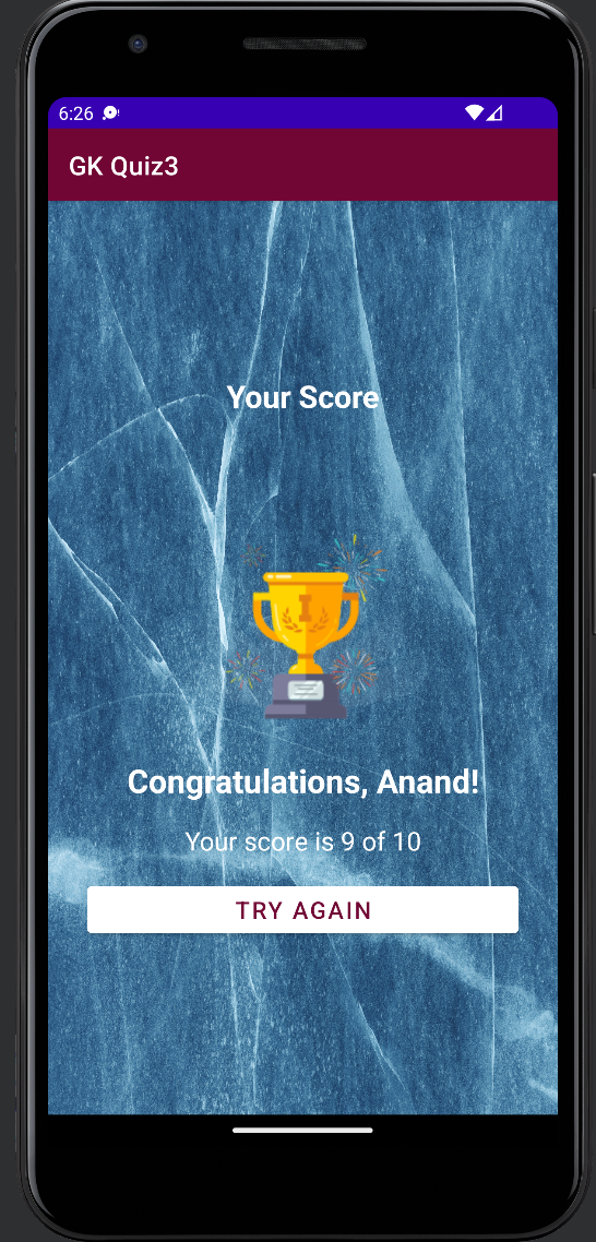 GitHub - anand92490/GK-Quiz: General knowledge quiz mobile app build on Android studio