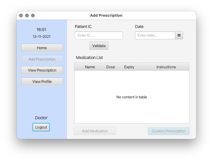 GitHub - ardhan-p/MindBlank-Prescription-JavaFX: CSIT314 group project using JavaFX and MySQL