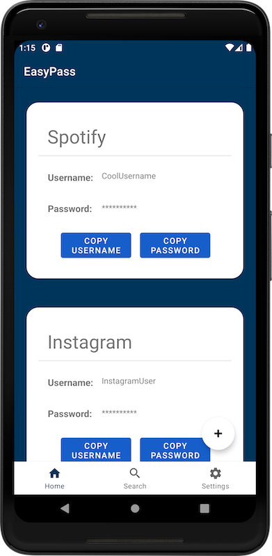 GitHub - ardhan-p/easy-pass: An Android app that aims to simplify the the password management ...