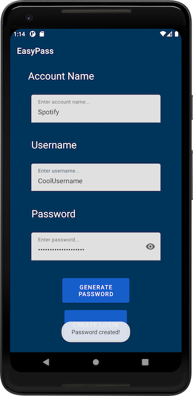 GitHub - ardhan-p/easy-pass: An Android app that aims to simplify the the password management ...