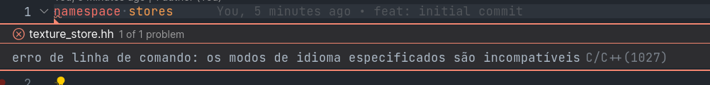 command-line error: language modes specified are incompatible C++/C++ 1027 · Issue #7864 ...