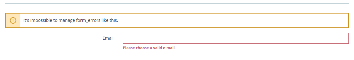 Form Type error are not managed on each fields · Issue #19555 ...