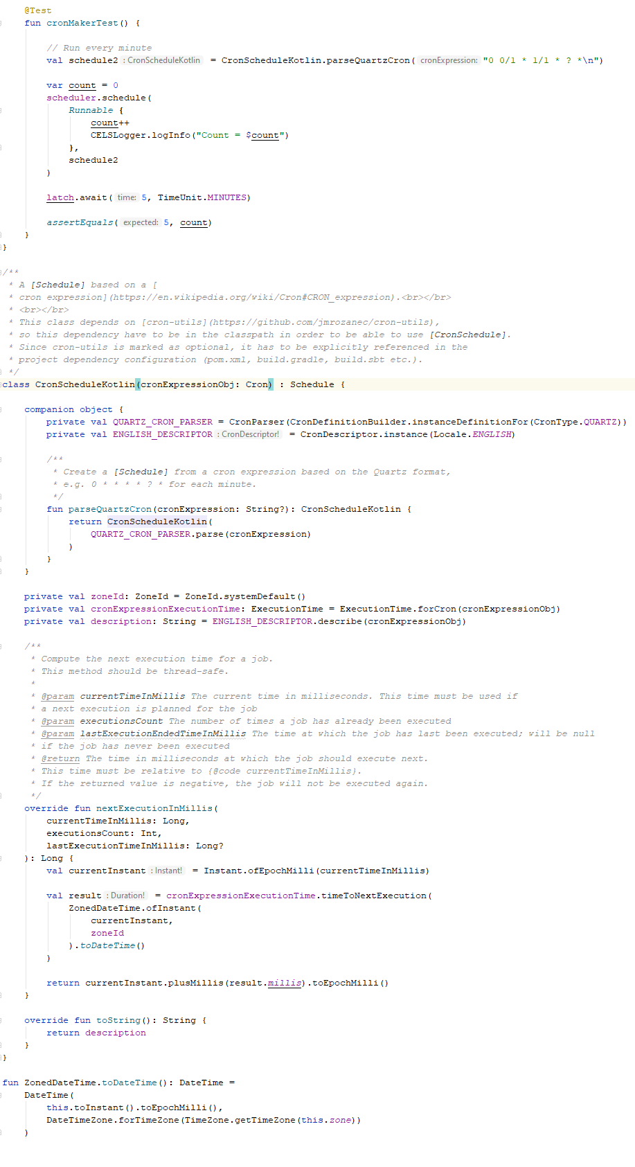 Kotlin Cron Support · Issue #9 · Coreoz/Wisp · GitHub