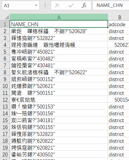 L7-行政区域-填充图-api-excel文档下载后中文乱码 · Issue #467 · antvis/L7 · GitHub