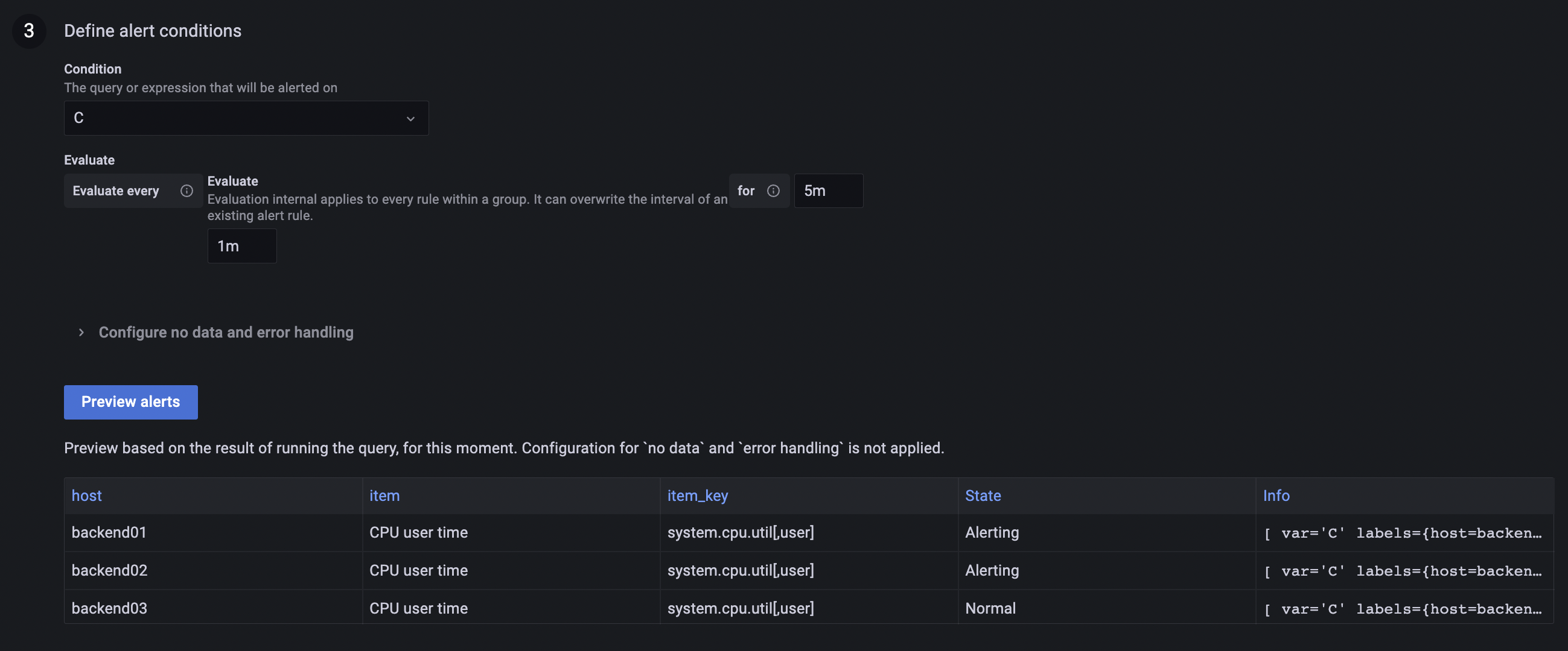 Cannot create multi-dimensional alert rule · Issue #1426 · grafana/grafana-zabbix · GitHub