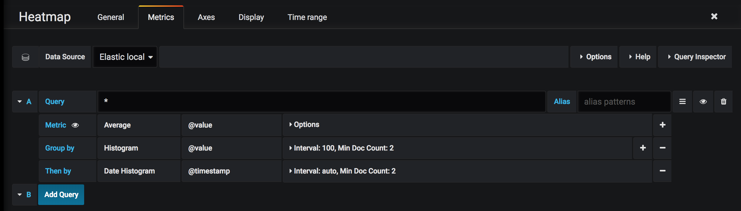 Heatmap Disable Log Scale When Using Time Time Series Buckets · Issue