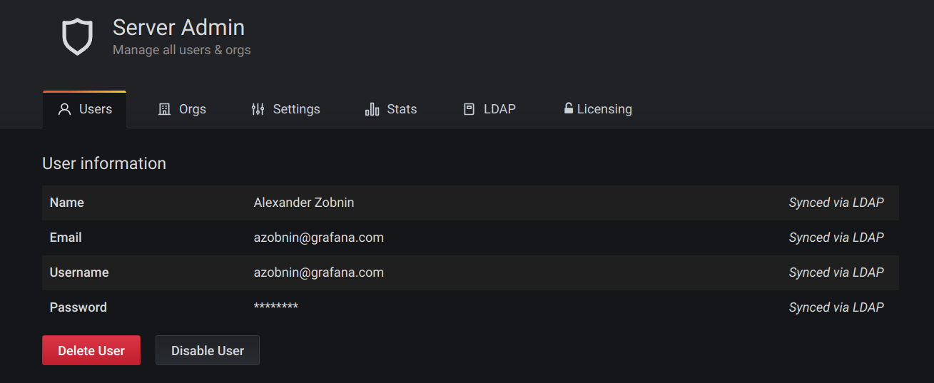 Server Admin: "Synced via LDAP" message appears for users logged in with OAuth or SAML · Issue ...