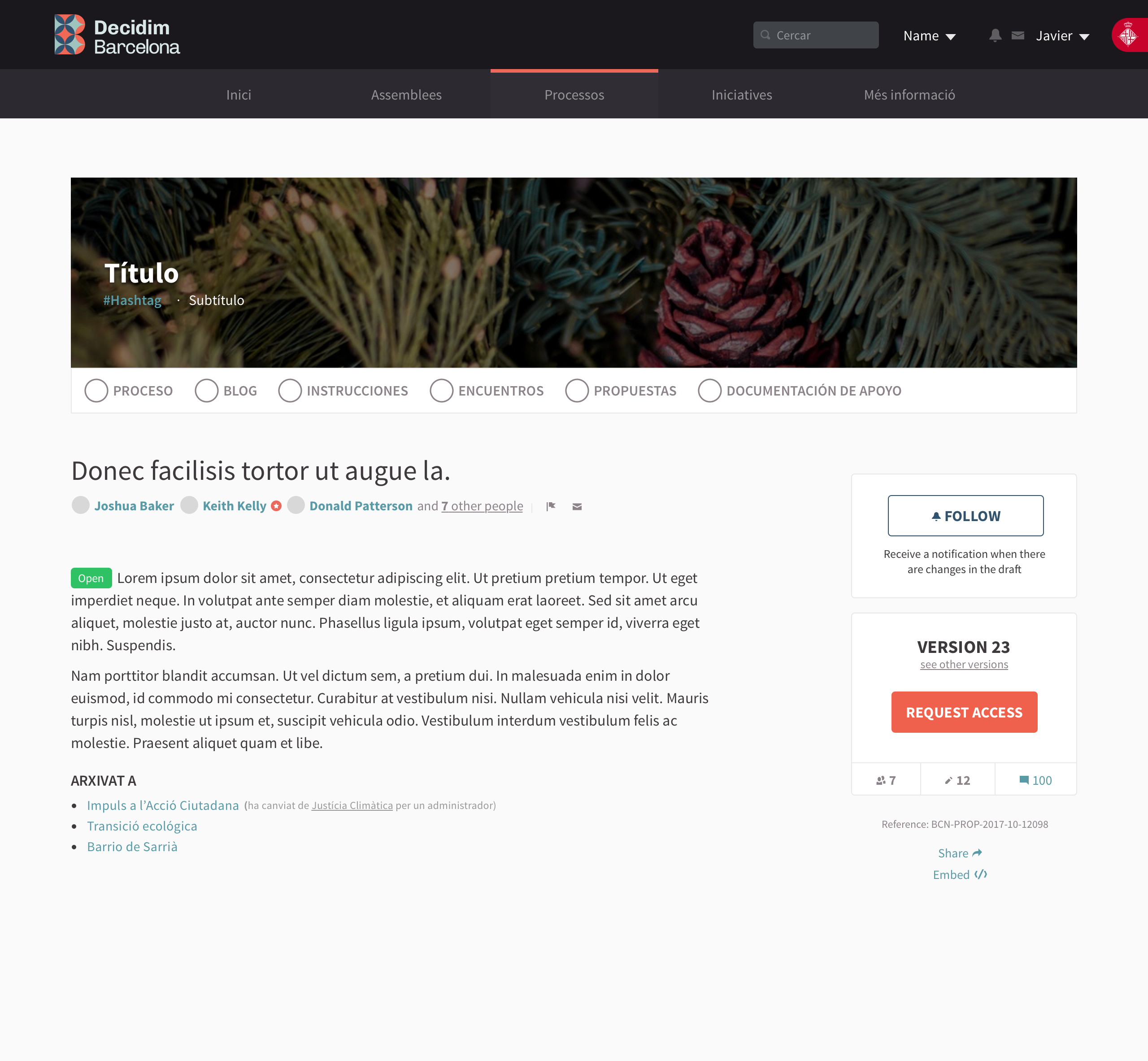 EPIC: Collaborative Drafts (before collaborative space) · Issue #2840 · decidim/decidim · GitHub