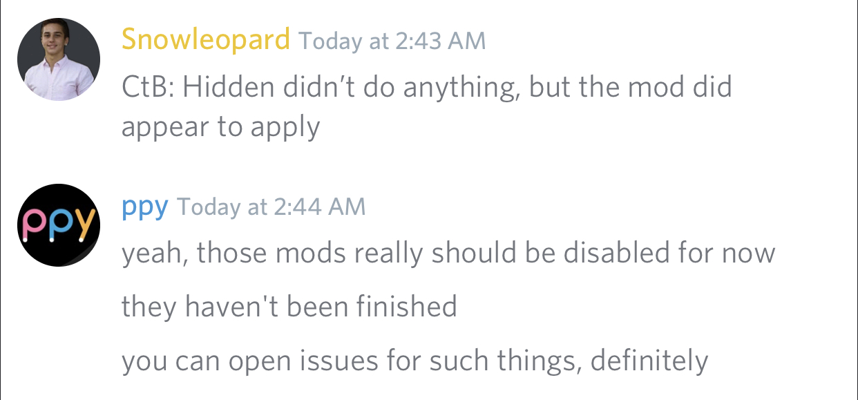 Hidden mod doesn’t work in osu!catch · Issue #5099 · ppy/osu · GitHub