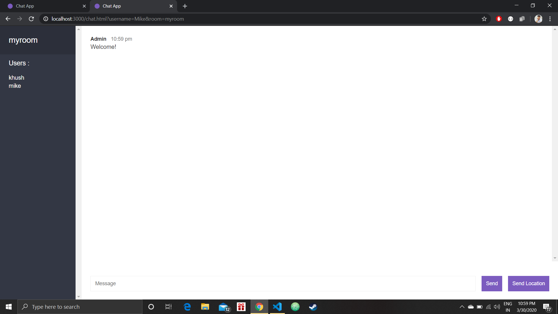 GitHub - KhushJain/Chat-App: It's a messaging app which lets you send ...