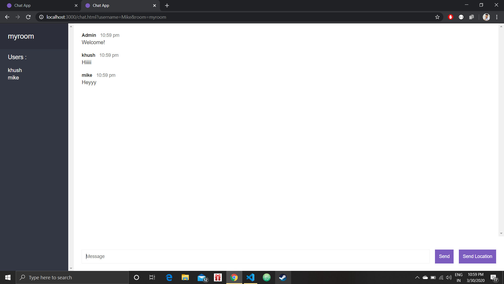 GitHub - KhushJain/Chat-App: It's a messaging app which lets you send texts and share your ...