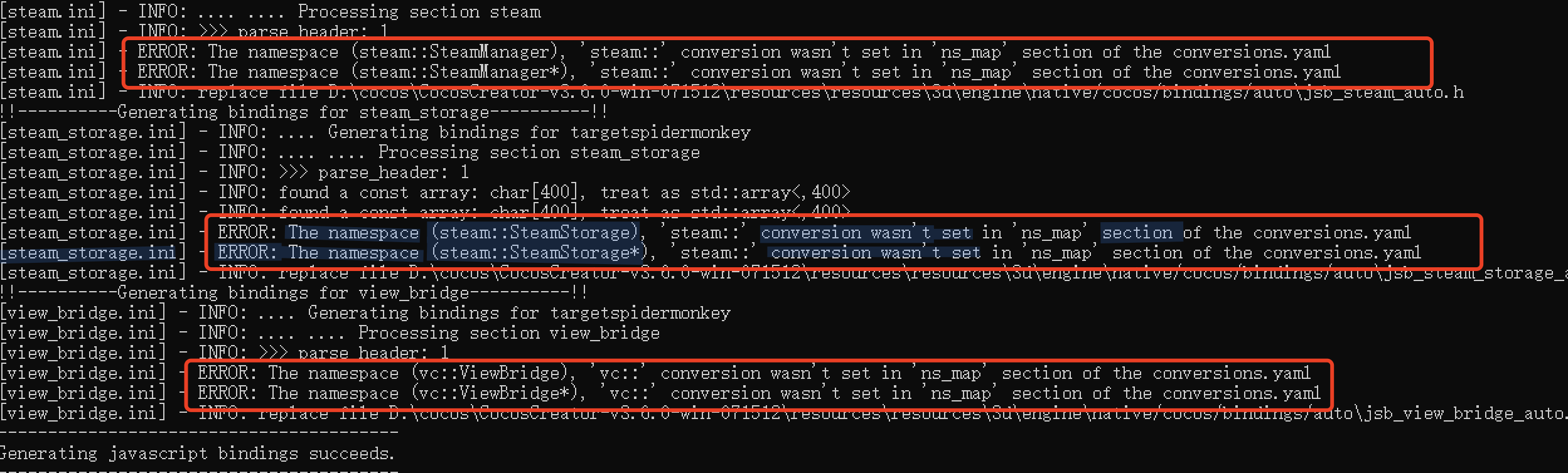 [bug] bindings-generator outputs namespace errors · Issue #12083 · cocos/cocos-engine · GitHub