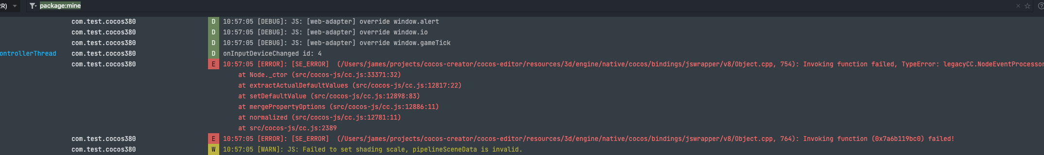 A Script Error While Launching Game Using Develop Branch · Issue 14615 · Cocoscocos Engine 