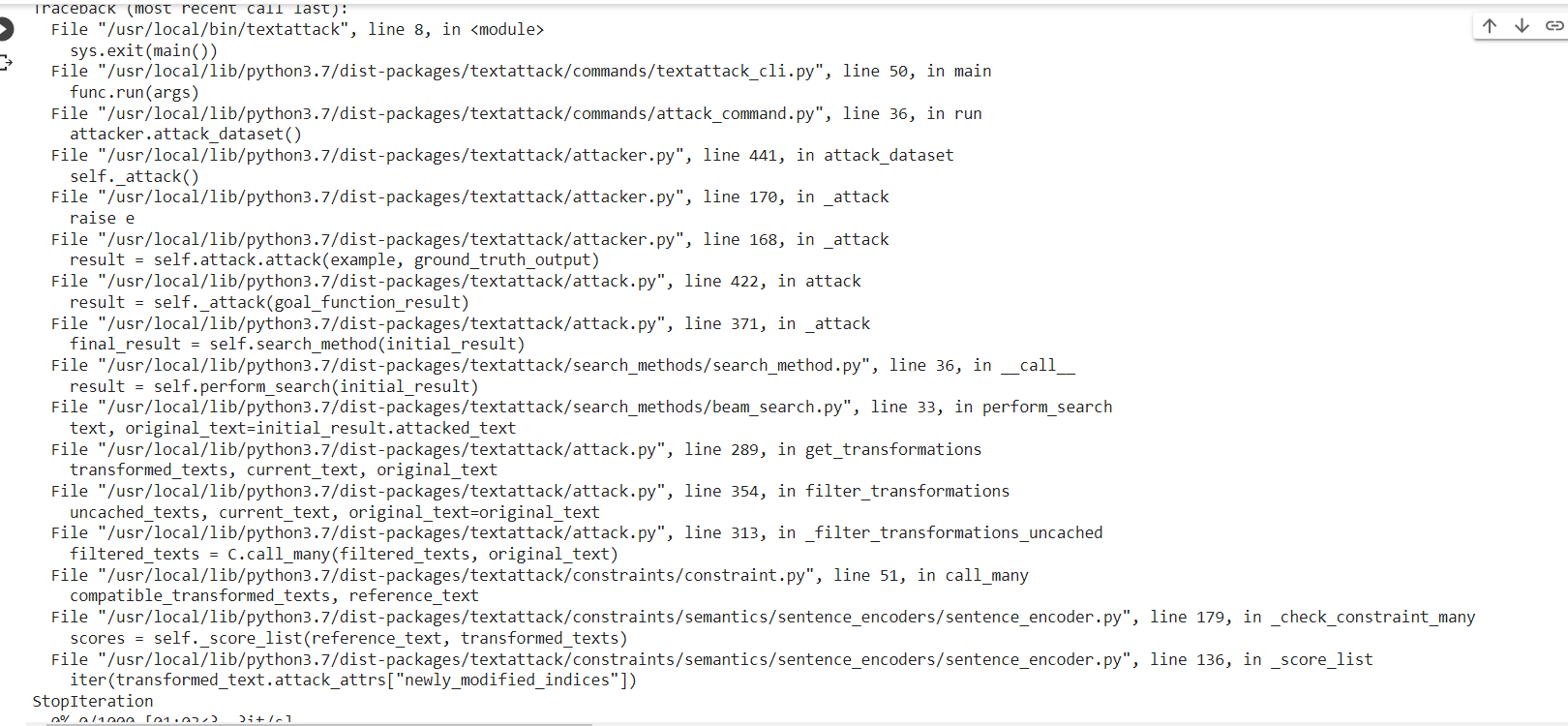 CLARE implementation not working · Issue #589 · QData/TextAttack · GitHub