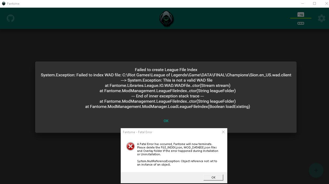 Error during installation of Fantome_1.1.1_x64 same for portable version · Issue #58 ...