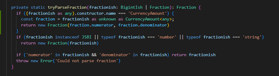 routeToRatio() throws error 'Could not parse fraction' when output ...