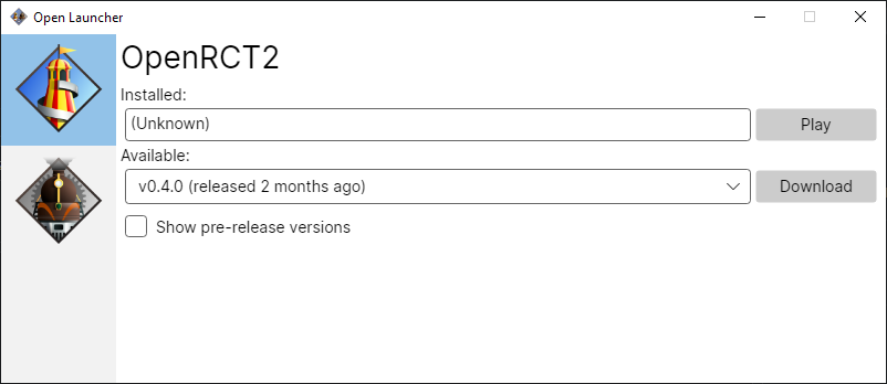 Make main window resizable · Issue #6 · IntelOrca/OpenLauncher · GitHub