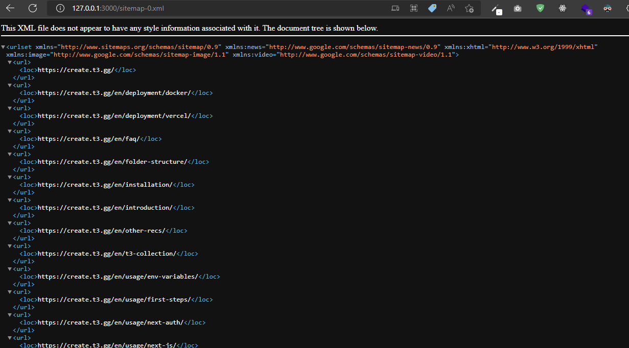 Feat Add Sitemap Indexxml For Better Seo · Issue 823 · T3 Osscreate T3 App · Github