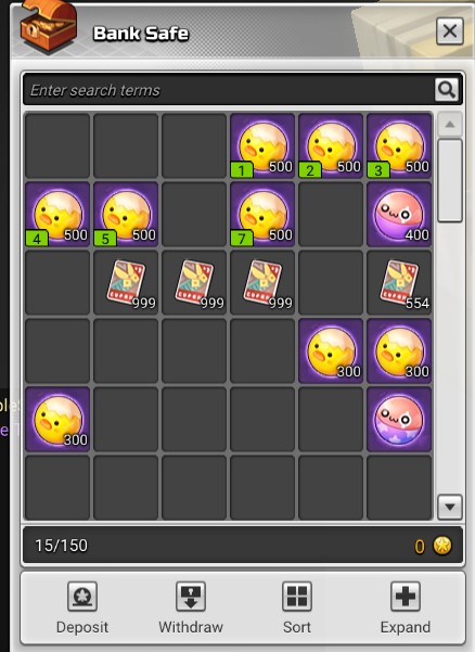 Bugged Bank Safe: Items' does not sort in bank safe · Issue #447 · AlanMorel/MapleServer2 · GitHub